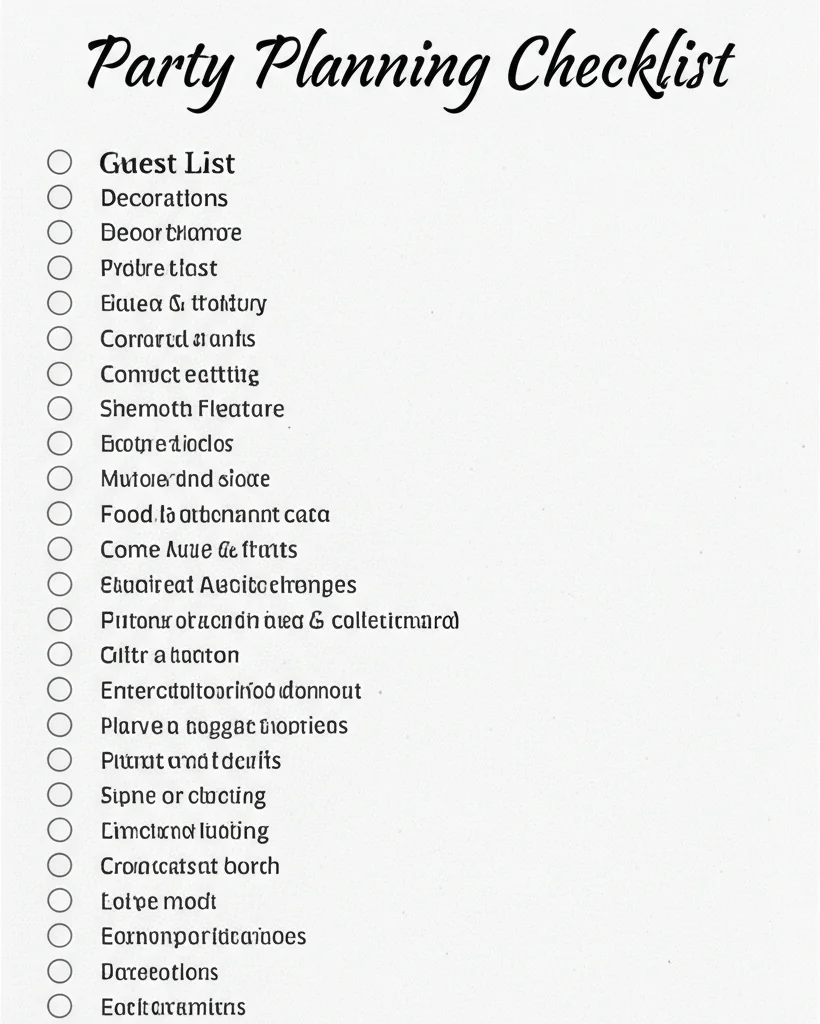 🎉 The Ultimate 6-Month Party Checklist Template (2026) - Party Checklist